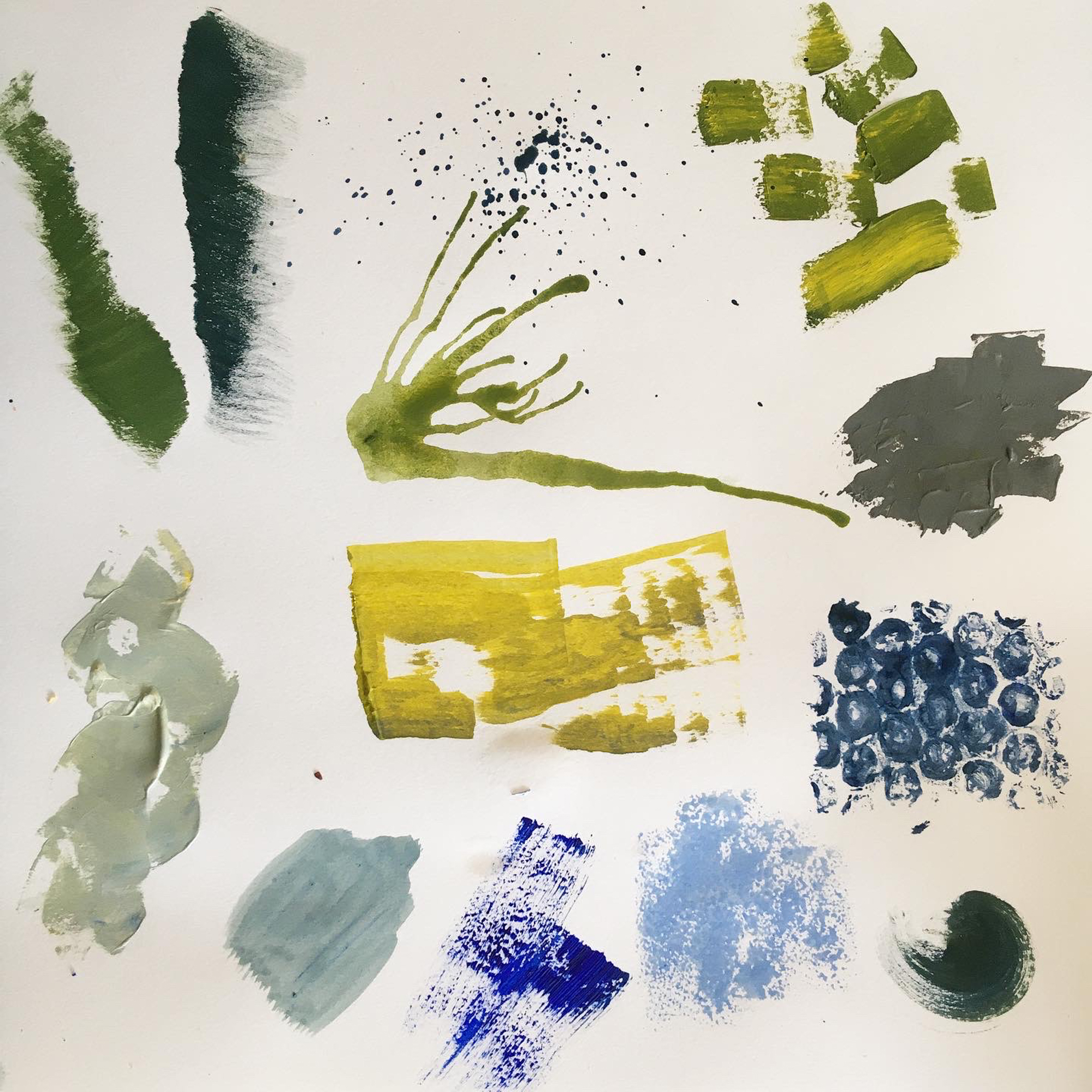 Developing abstract landscape painting - a sketchbook project